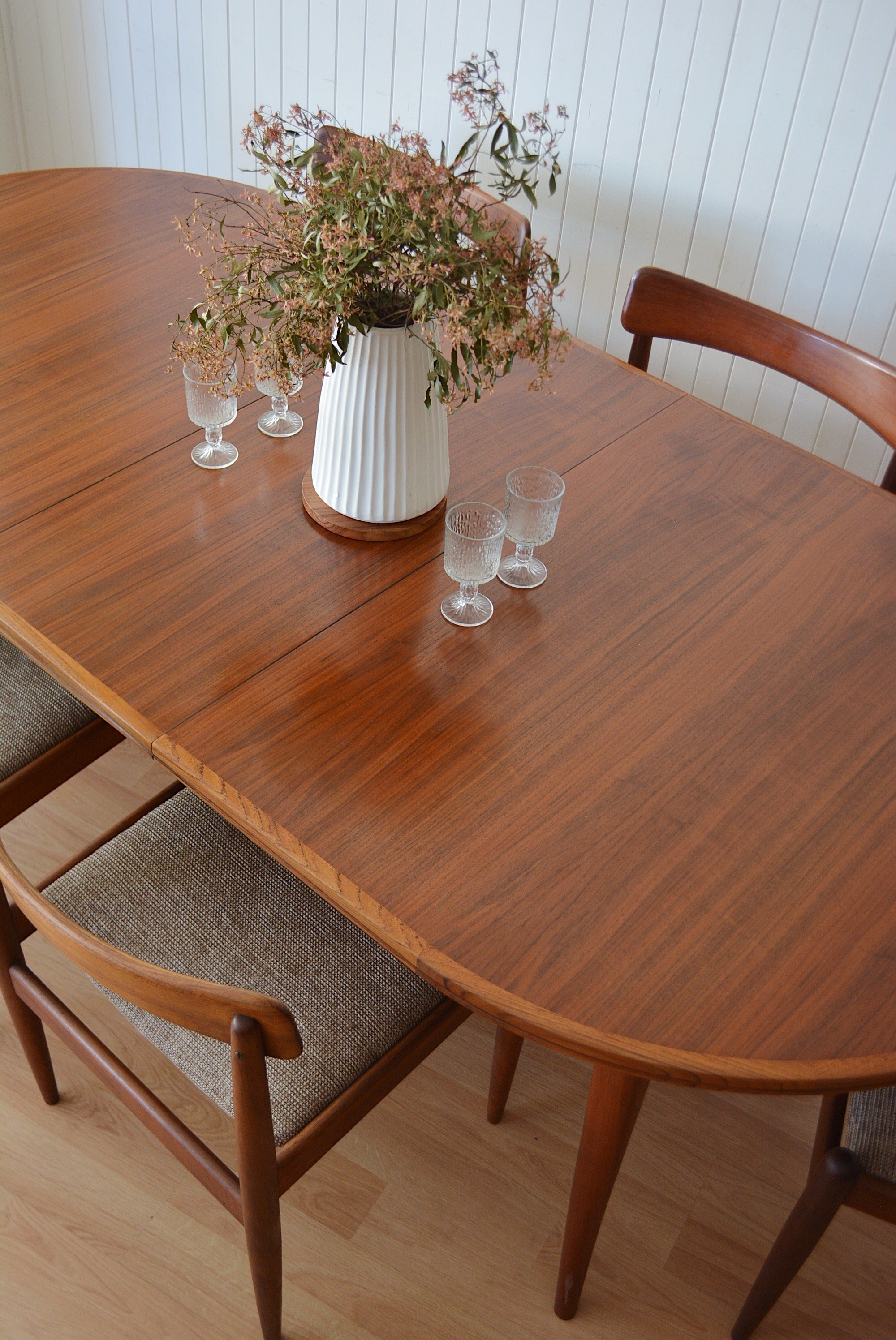 Double Extendable Parker Dining Table - Restored | Mid Century Avenue